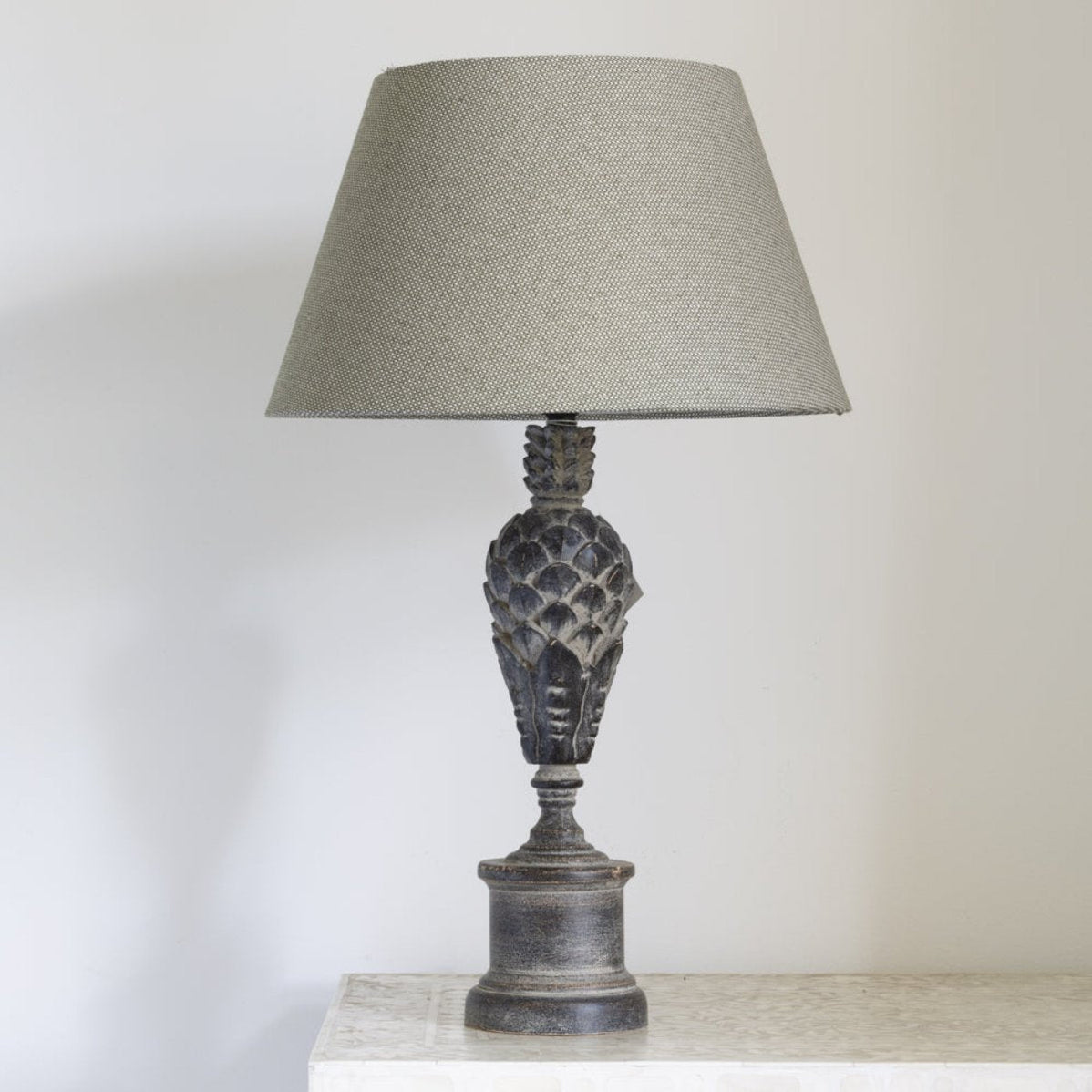 Antique Look Lamp Base and Shade – Rhool