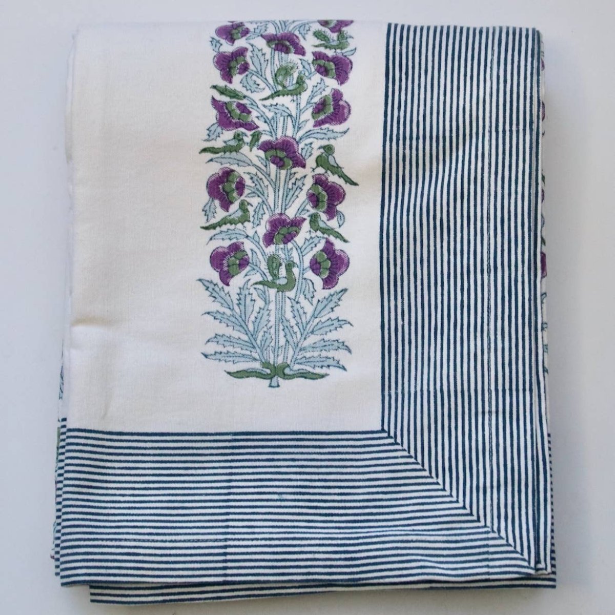 Block Print Tablecloth -Nightingale Lavender – Rhool