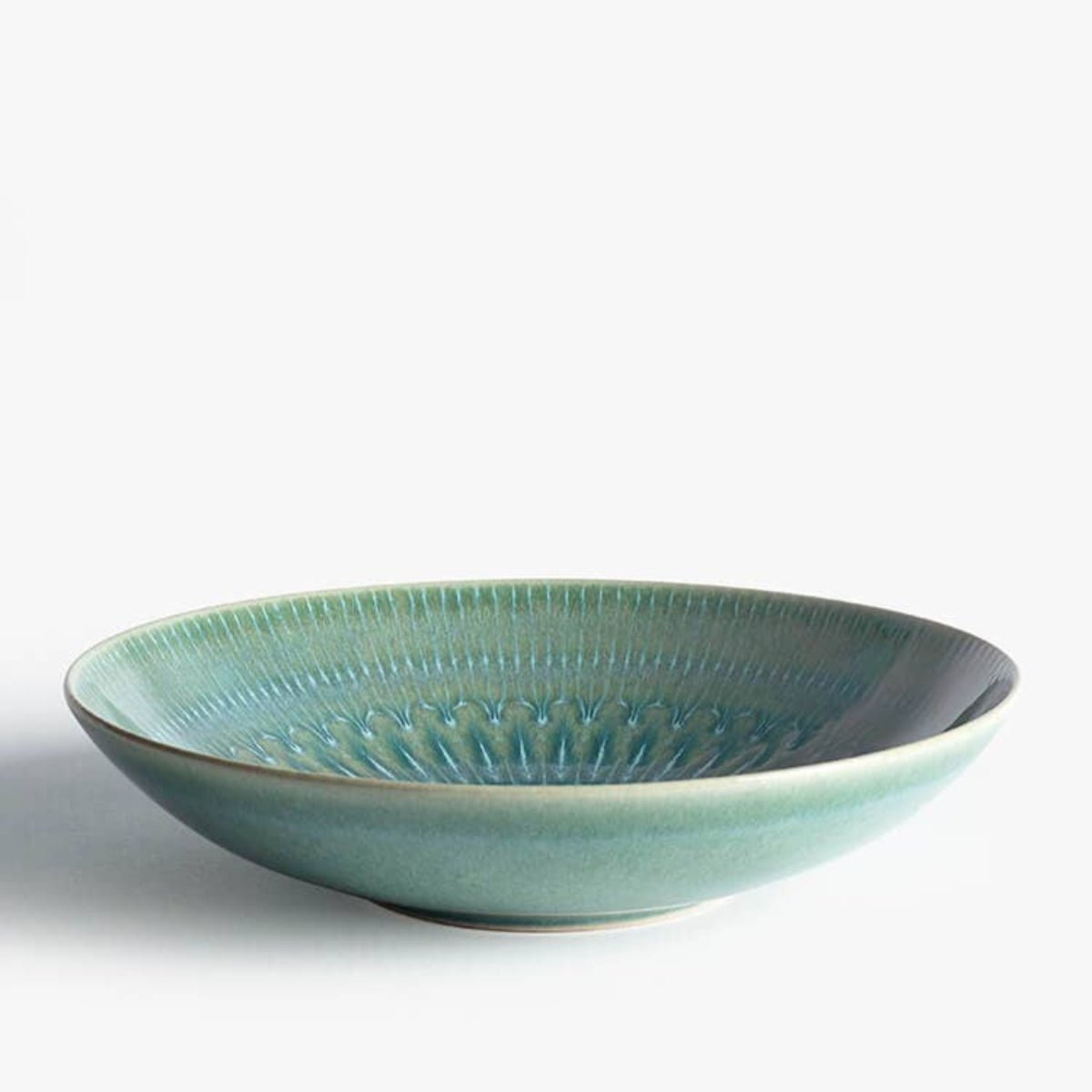 Green Ceramic Reactive Glaze Pasta Bowl – Rhool